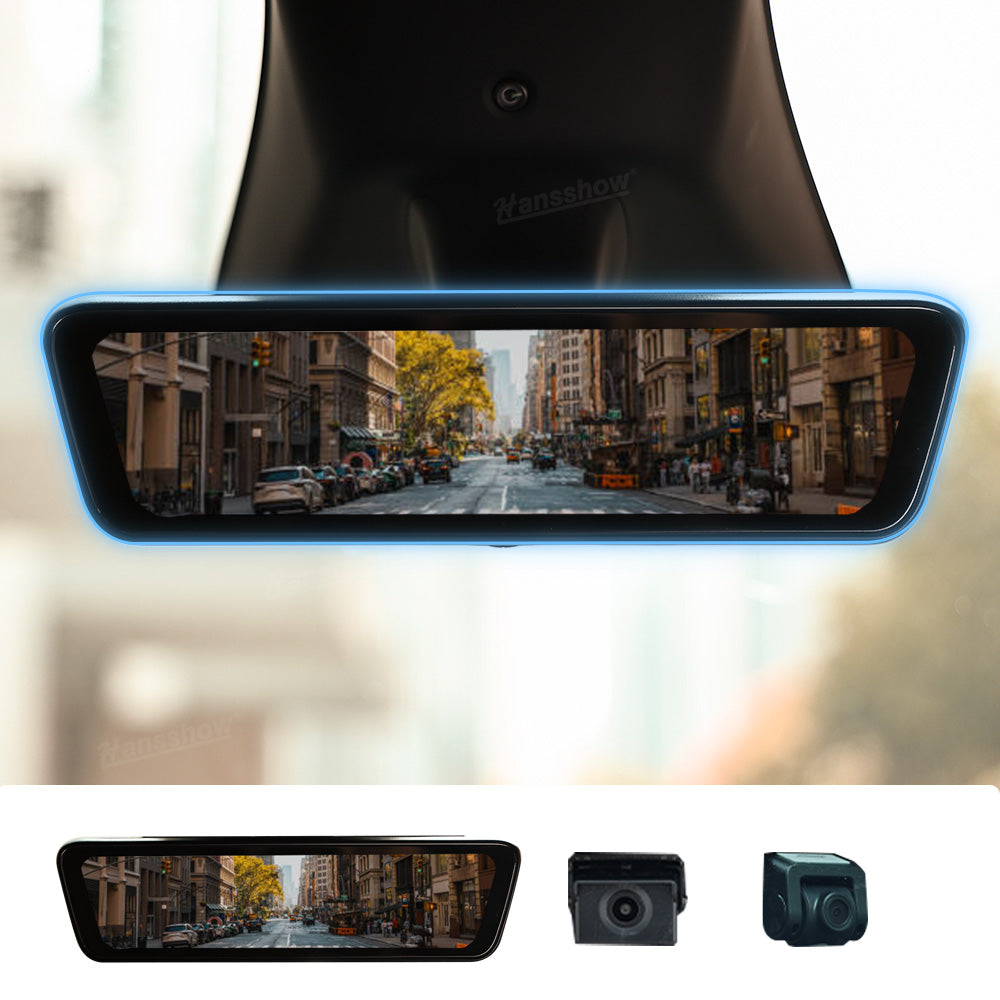 Model Y Juniper Stream Media Rearview Mirror Dash Cam with Front and ...