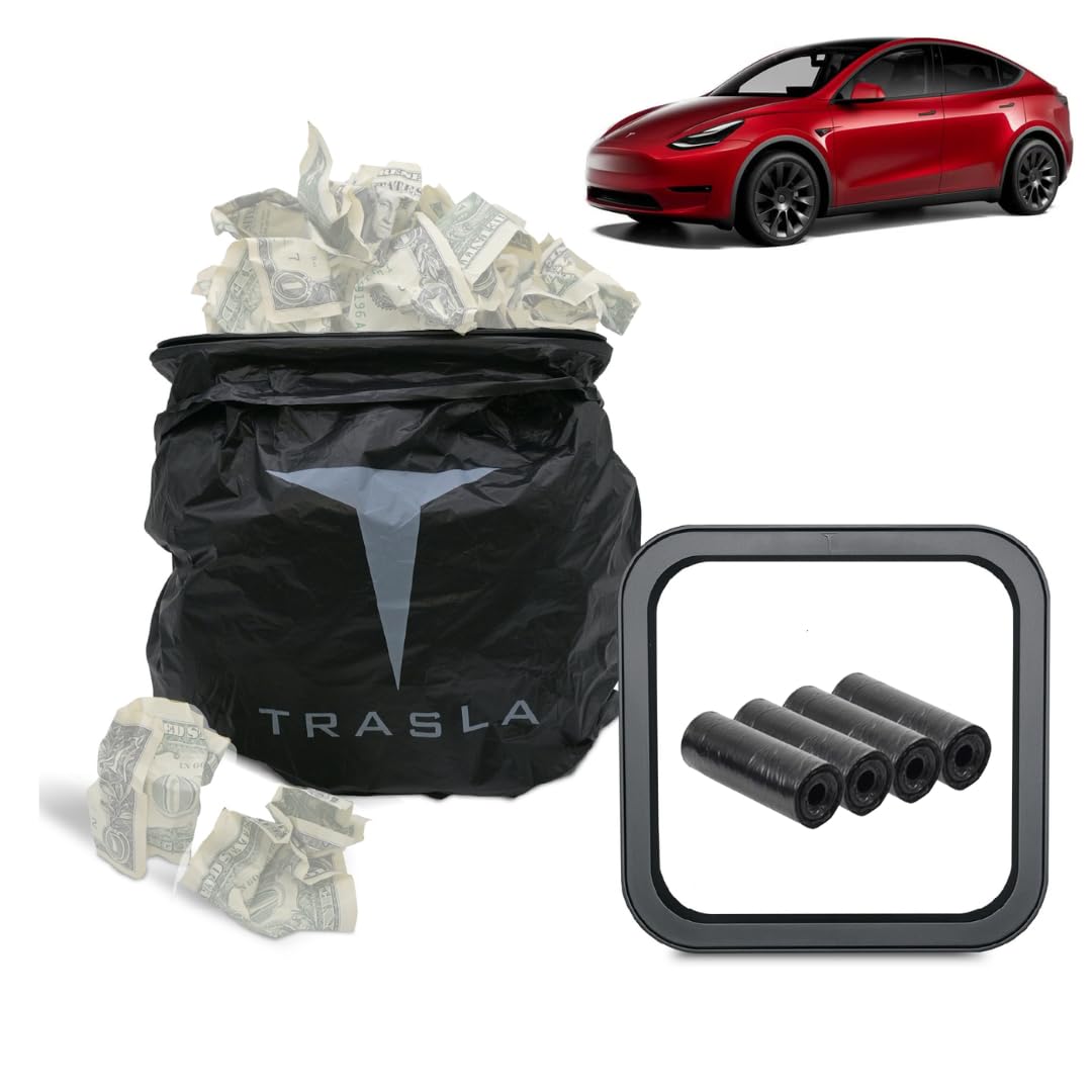 Car Trash Bag Holder for Tesla Model Y & Model 3 | Center Console Mount ...