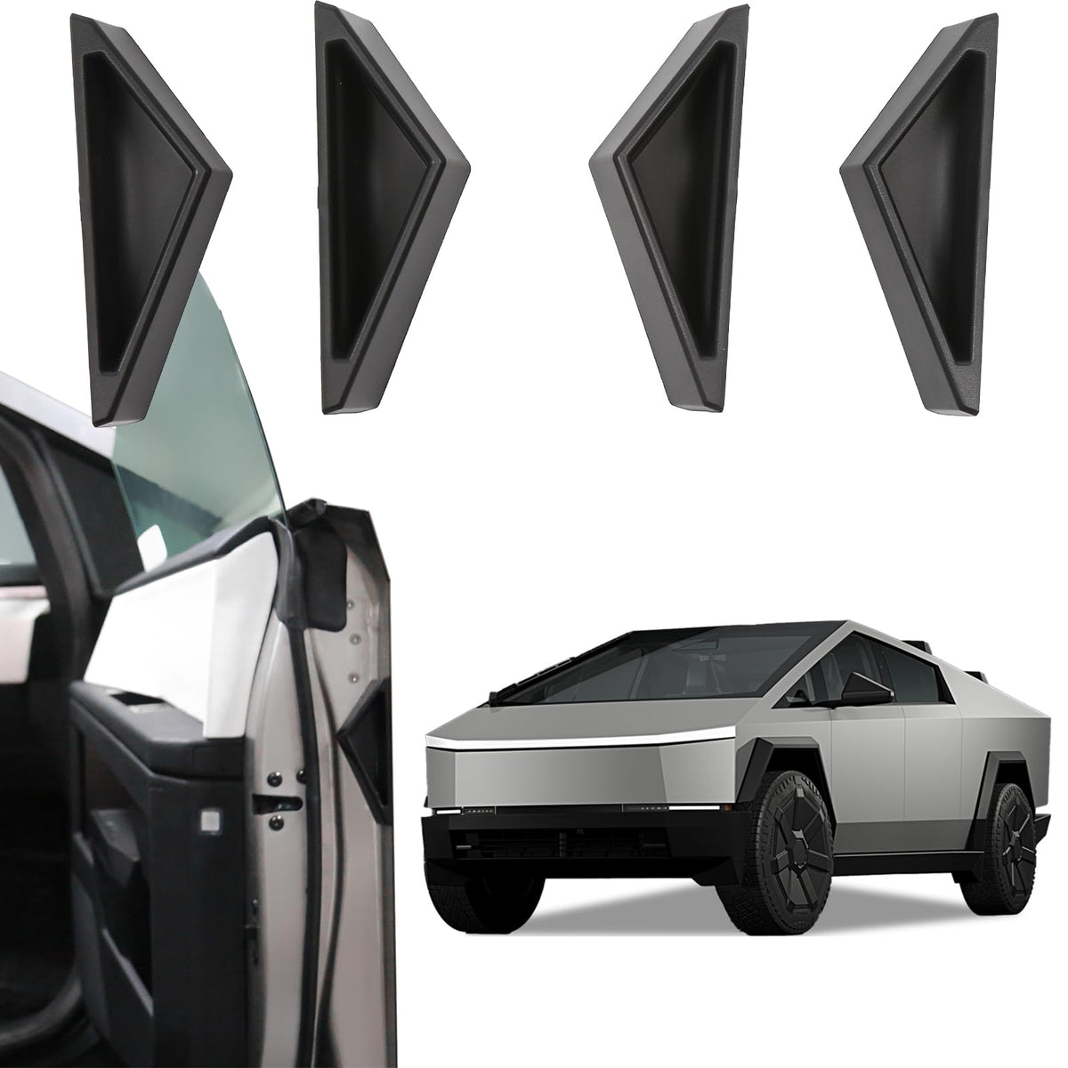 Tesla Cybertruck 2024-2025 Door Handles - Anti-Fingerprint, 4-Pack ...
