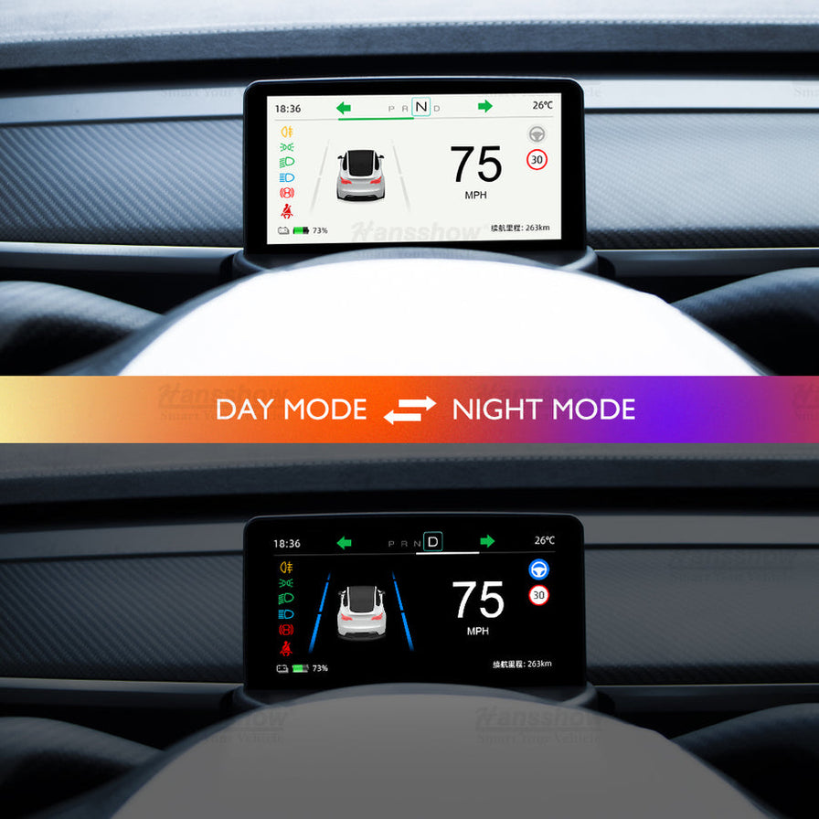 Model 3/Y 5.16-inch Mini Dash Screen Display | EV Bandit