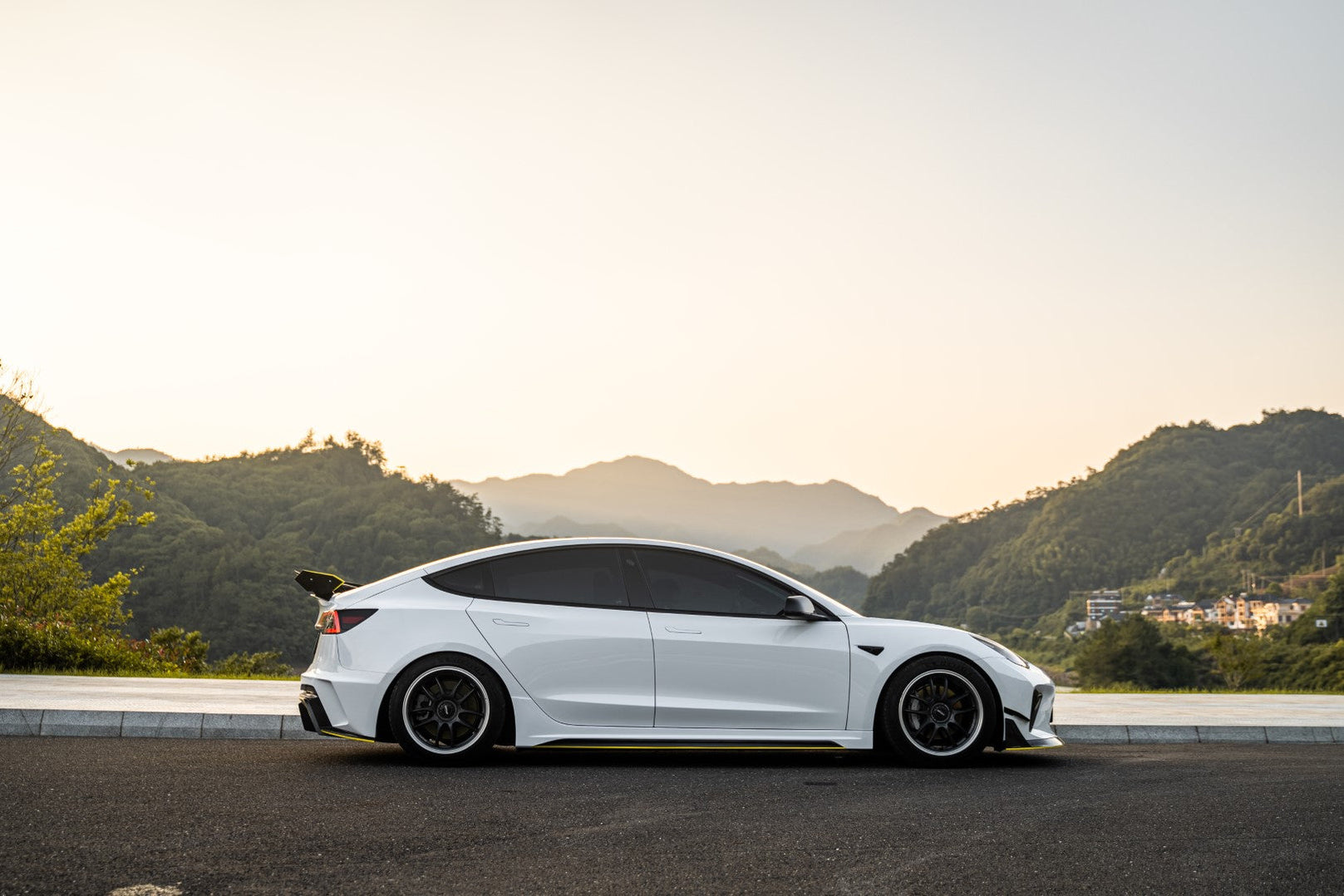 "Hacker" Narrow Body Full Body Kit For Tesla Model 3 | EV Bandit