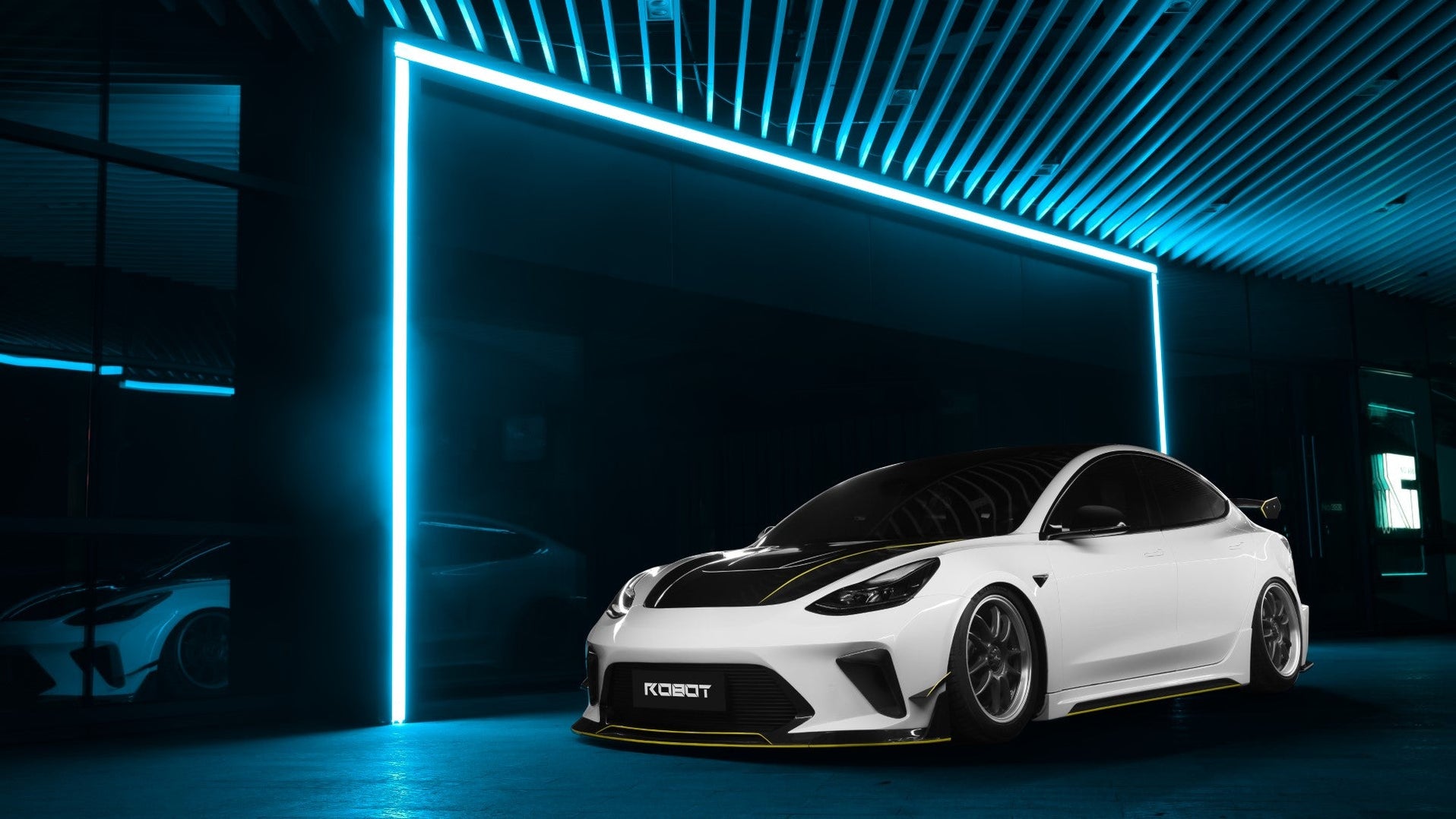 "Hacker" Narrow Body Full Body Kit For Tesla Model 3 | EV Bandit