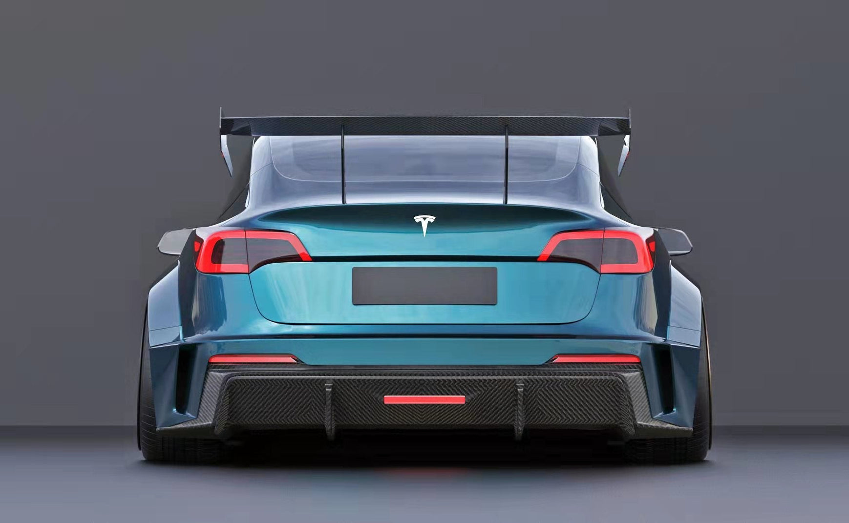 "Hacker" Widebody Full Body Kit For Tesla Model 3 | EV Bandit