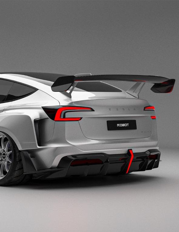 Carbon Fiber & FRP V2 GT Wing For Tesla Model 3 Highland / Performance ...