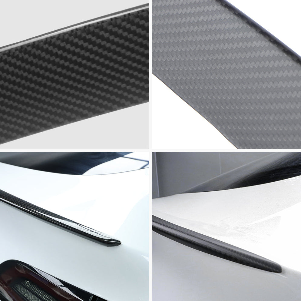 Model 3/Y Real Carbon Fiber Rear Trunk Lip Spoiler Wing | EV Bandit