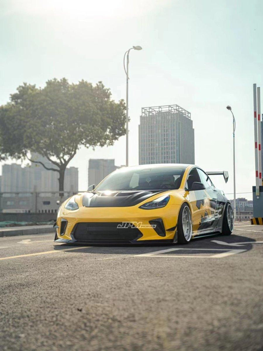 "HACKER" Widebody Wheel Arches & Side Skirts for Tesla Model 3 ...