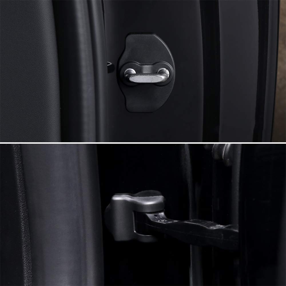 Door Lock & Stopper Latches Cover Protector (Set of 6) | Tesla Model 3 ...