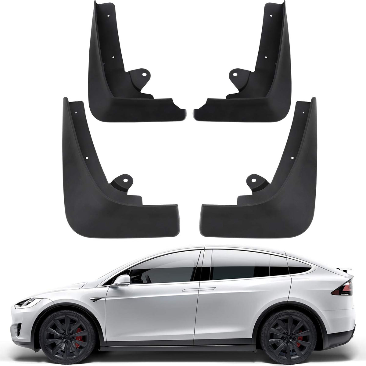 Mud Flaps Splash Guards | Tesla Model X 2016-2021 | EV Bandit
