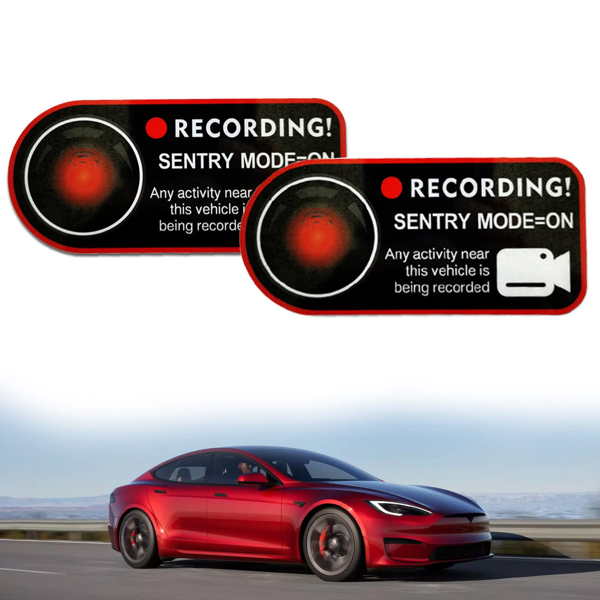 Sentry Mode Stickers Compatible with Tesla Model 3 Y X S Cybertruck ...