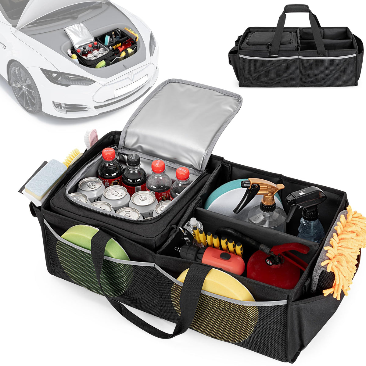 Frunk Storage Organizer with Cooler Bag Multi-Compatible | Tesla Model ...