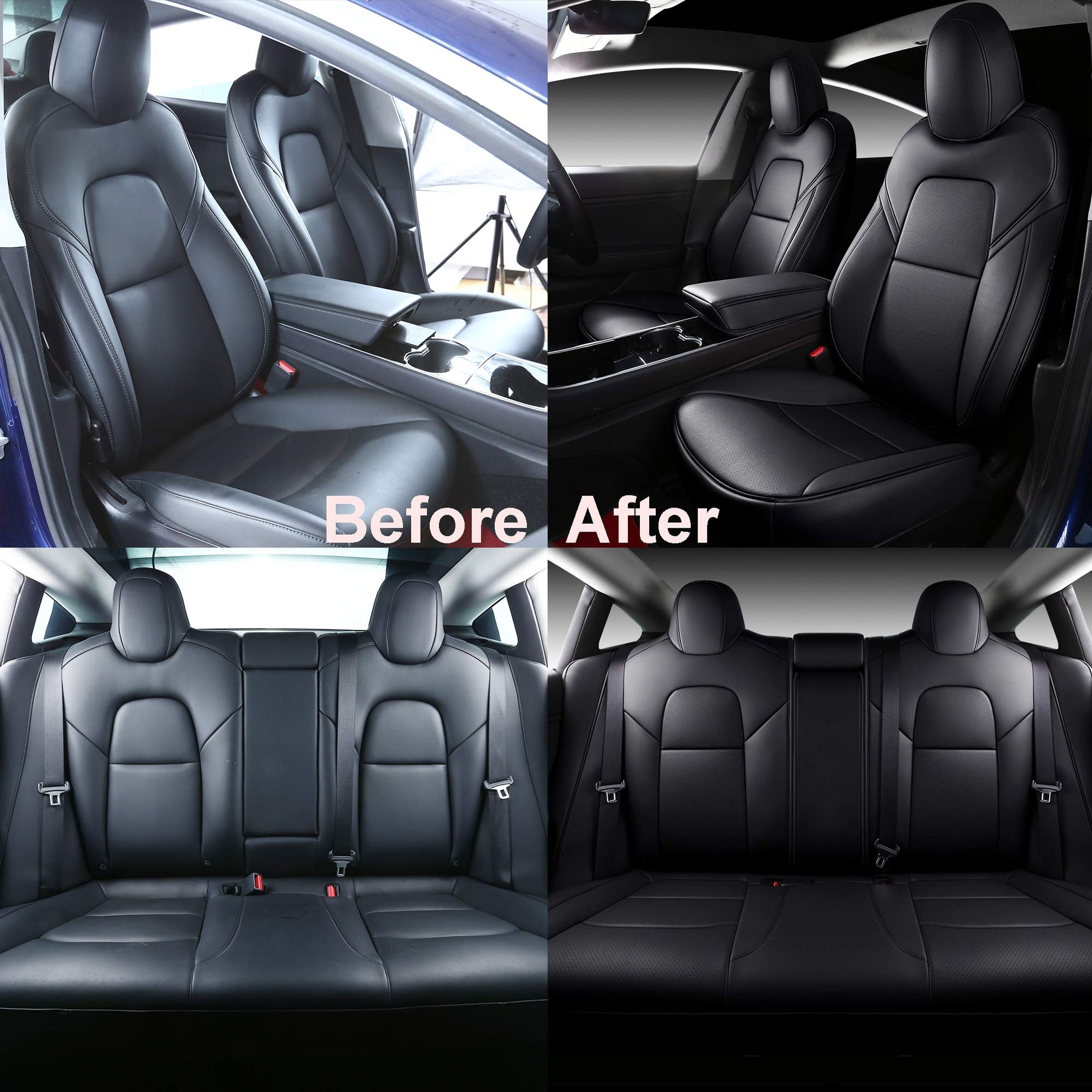Tesla Model 3 Leather Seat Covers | EV Bandit